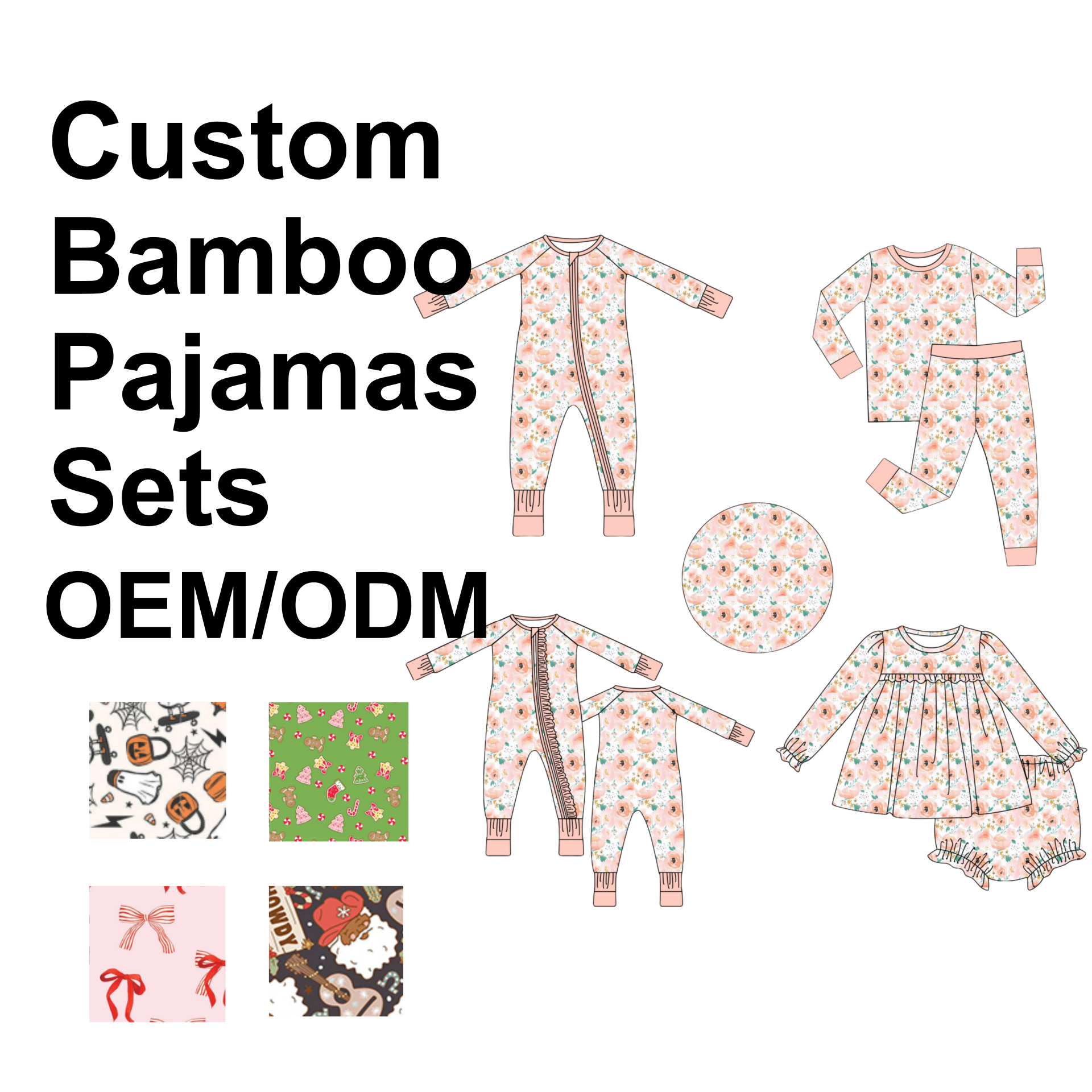 Custom Bamboo Baby Pajamas Sets - Kabeier