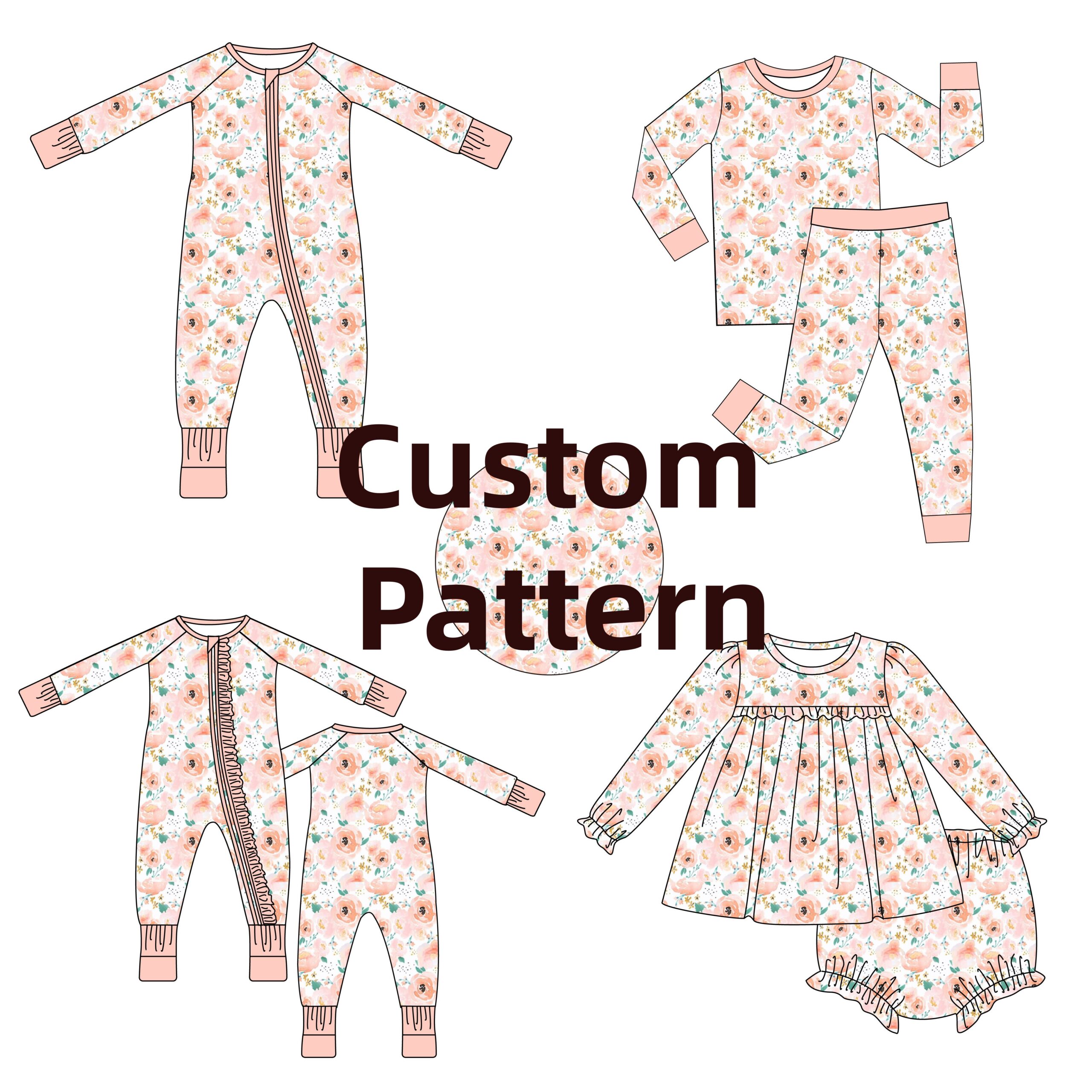Custom Bamboo Baby Pajamas Sets - Kabeier