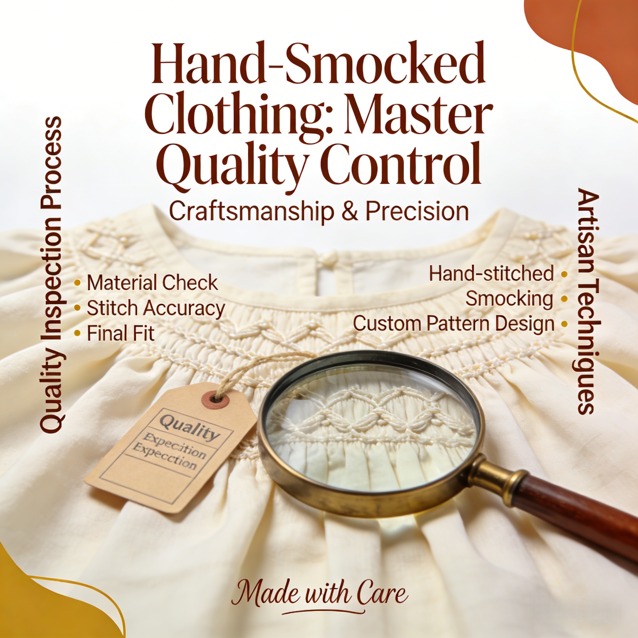 Hand-Smocked Clothing: Master Quality Control - Kabeier